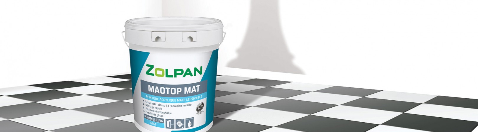 Maotop, le roi du mat : peinture intérieure mate lessivable de classe 1 ...